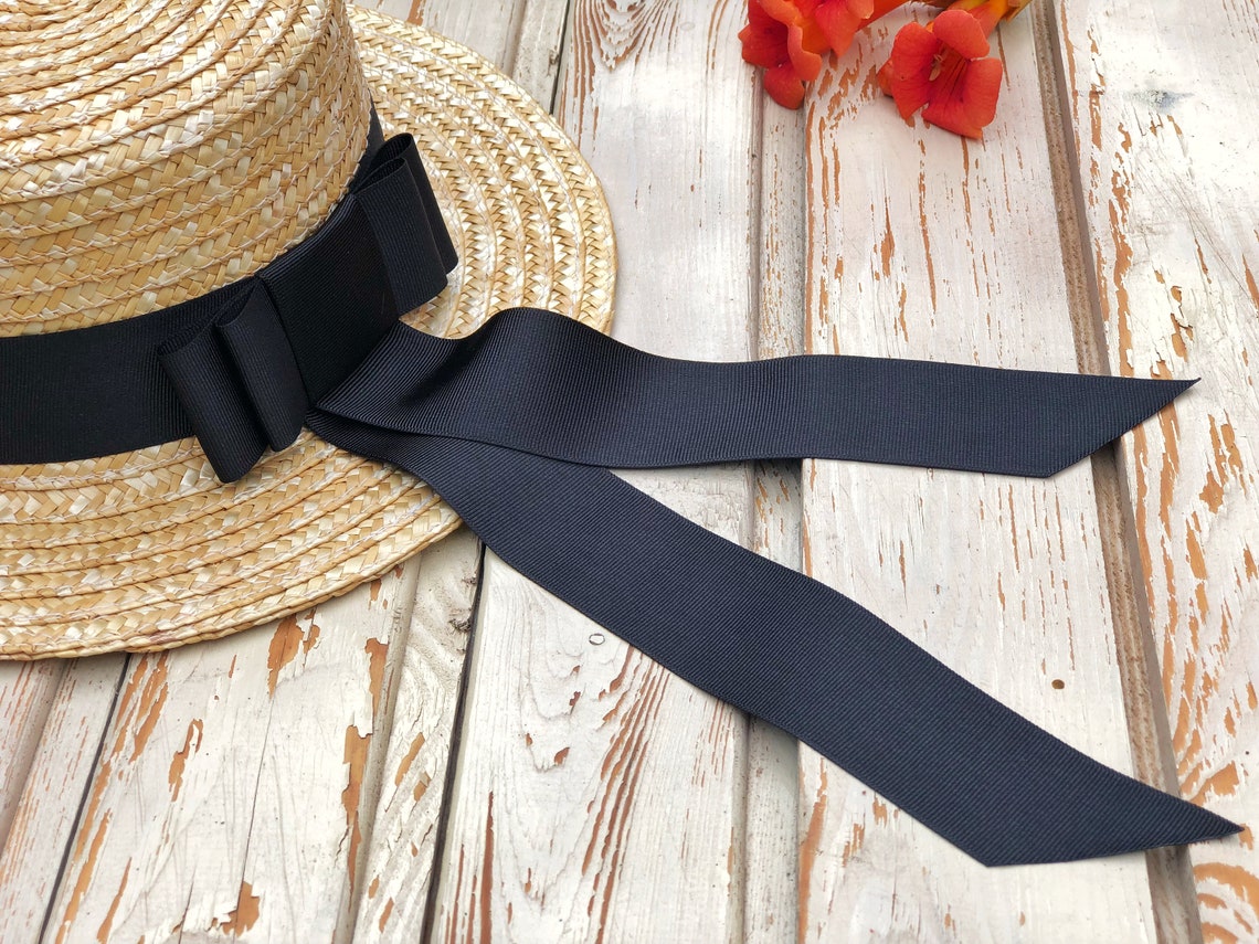 Classic Italy Gondolier Straw Hat 7 1/8 Size Classic Italy Boater Hat ...