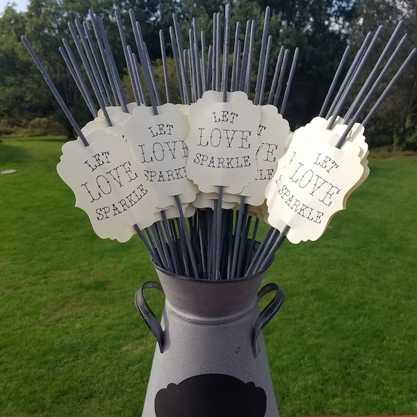 Wedding Sparkler Tag - Etsy