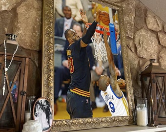 Lebron James Poster the Block - Etsy