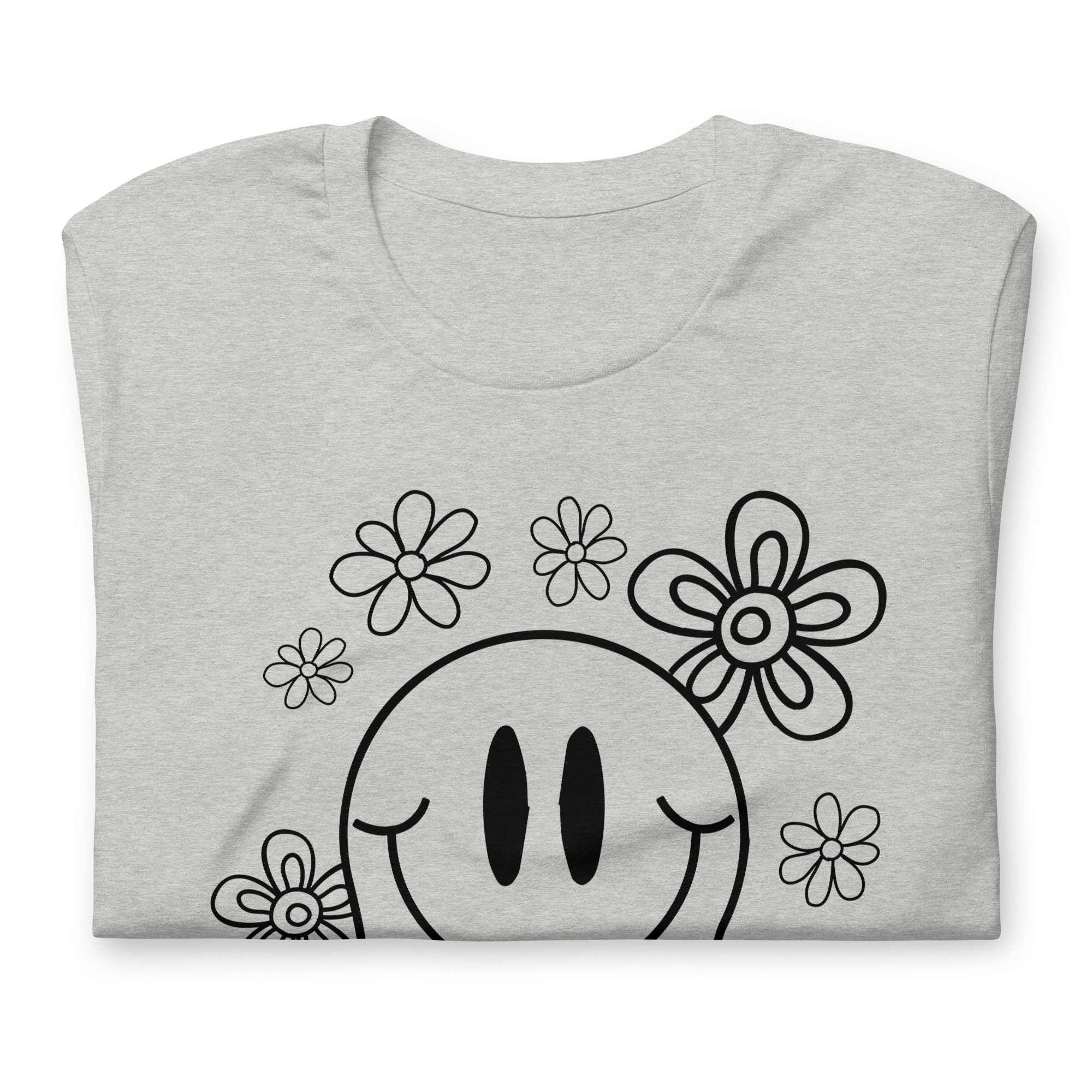 Melting Smiley Face Oversized Vintage T-shirt, Smiley Face Tee, Retro ...