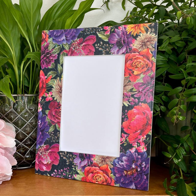 Decoupage Wood Frames - Etsy UK