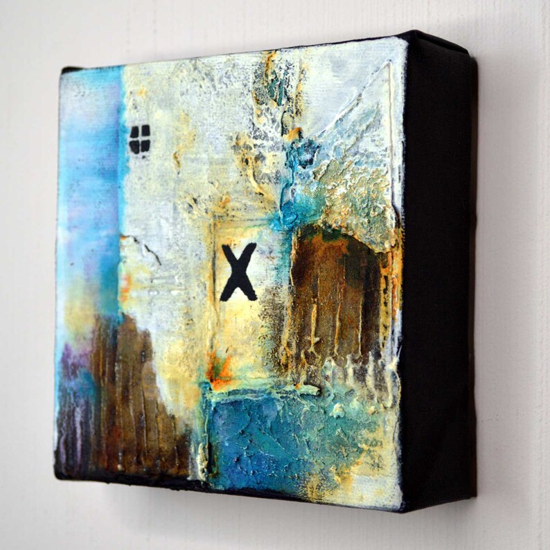 Small Textured Powertex Art on Canvas - Etsy UK
