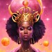 Cosmic Mango Star Goddess Digital Art Downloadable Print Etsy