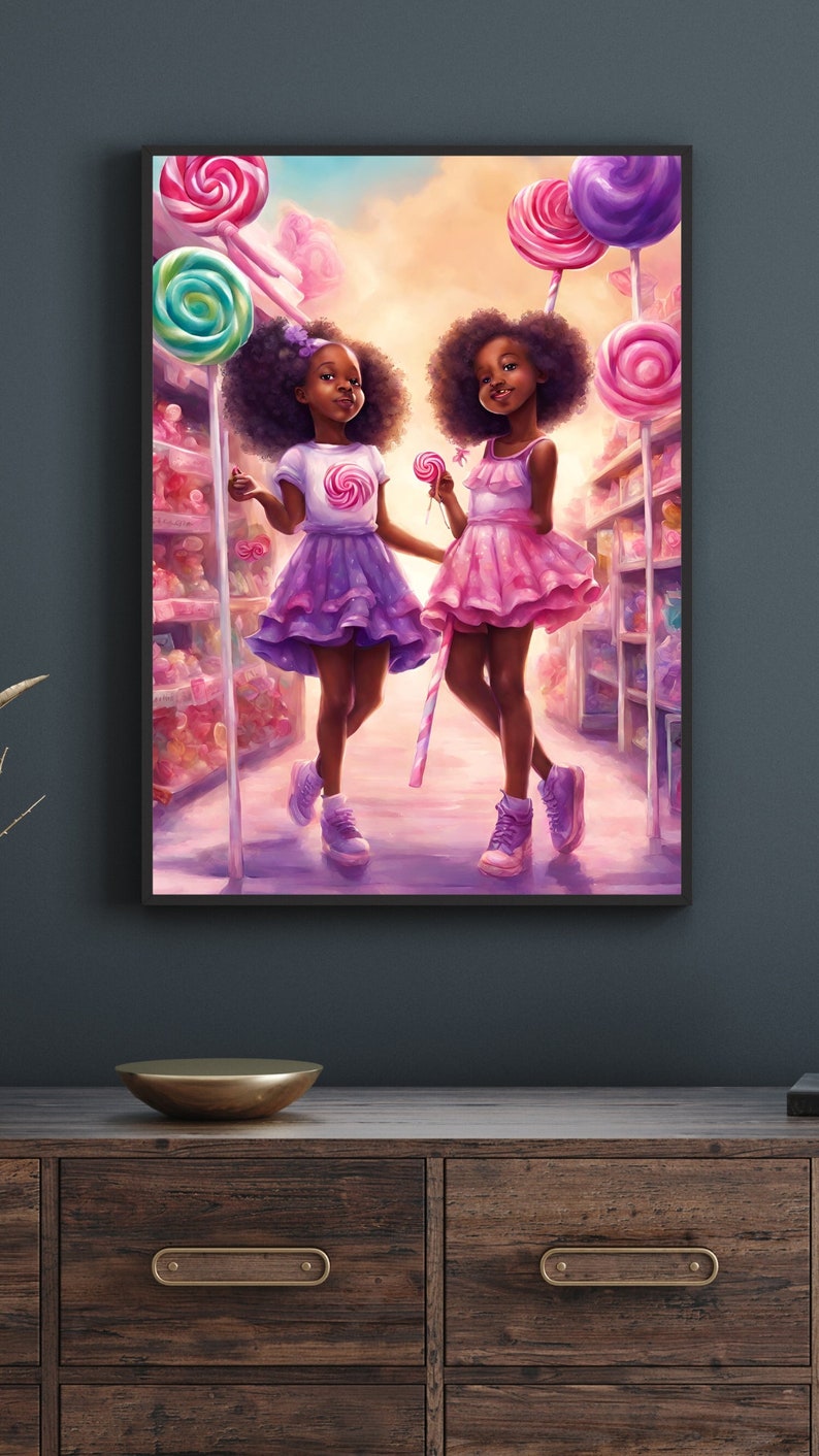 Little Girls Candy Art, Digital Print Art, High Quality Images - Etsy