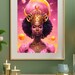 Cosmic Mango Star Goddess Digital Art Downloadable Print Etsy