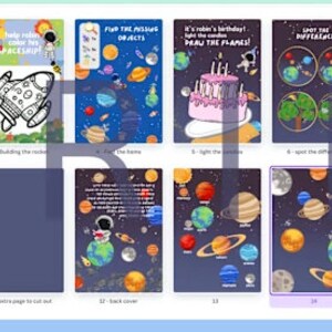 Printable Space Adventure Busy Book for Kids - Etsy