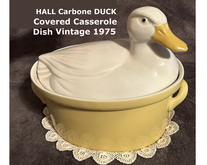 Hall Carbone Duck Covered Casserole Serving Dish, Soup Tureen VTG - Etsy