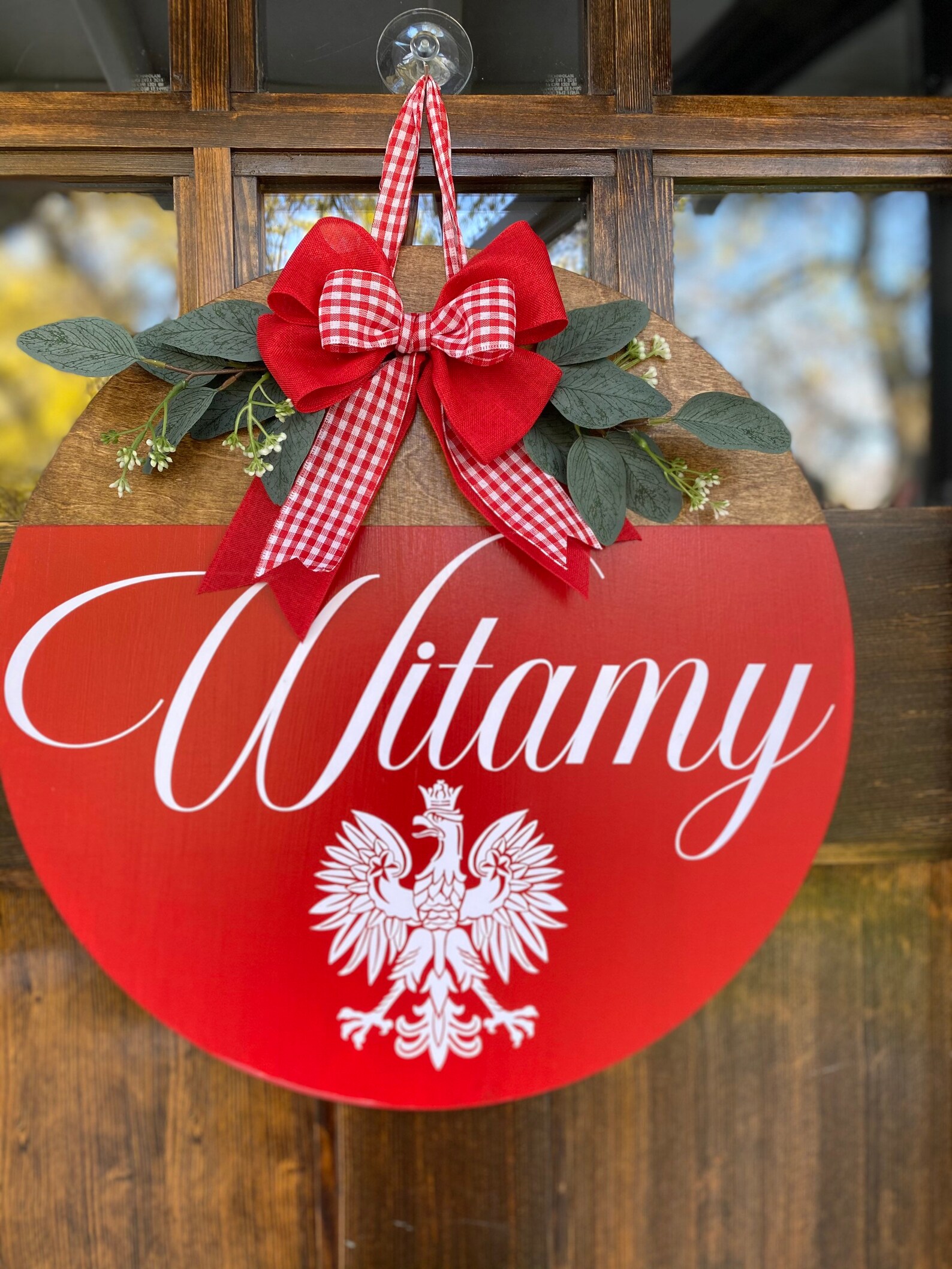 Polish, Welcome, Door Hanger, 18”, Sign, Housewarming, Gift, Wedding ...