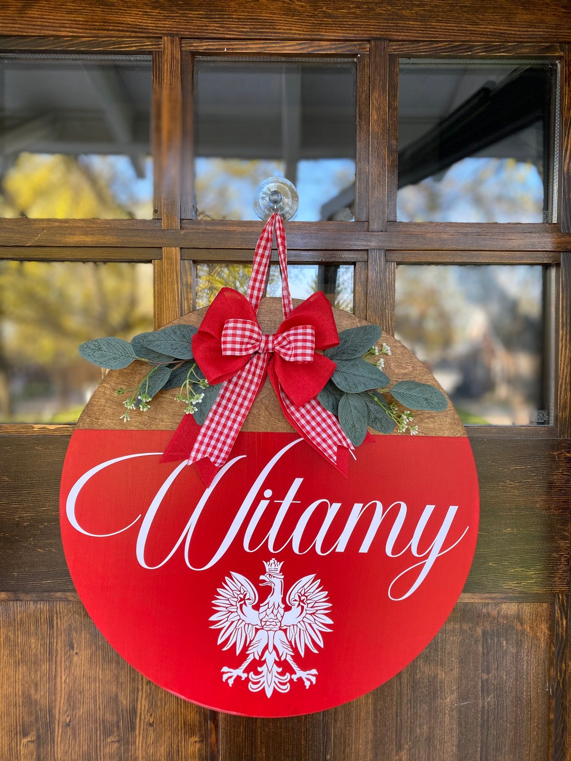 Polish, Welcome, Door Hanger, 18”, Sign, Housewarming, Gift, Wedding ...