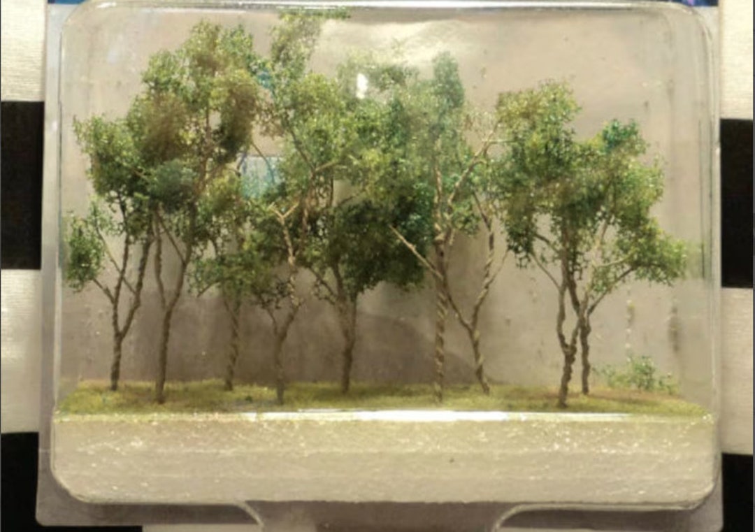 Woods Edge Trees Green 3 3 1/2 Ho-scale 9 - Etsy