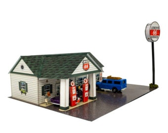 Model Gas Station - Etsy