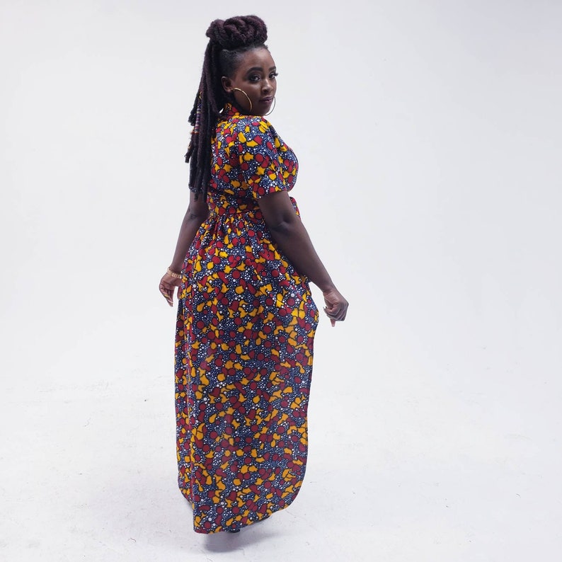 African Print Kevwe High-low Dress - Etsy