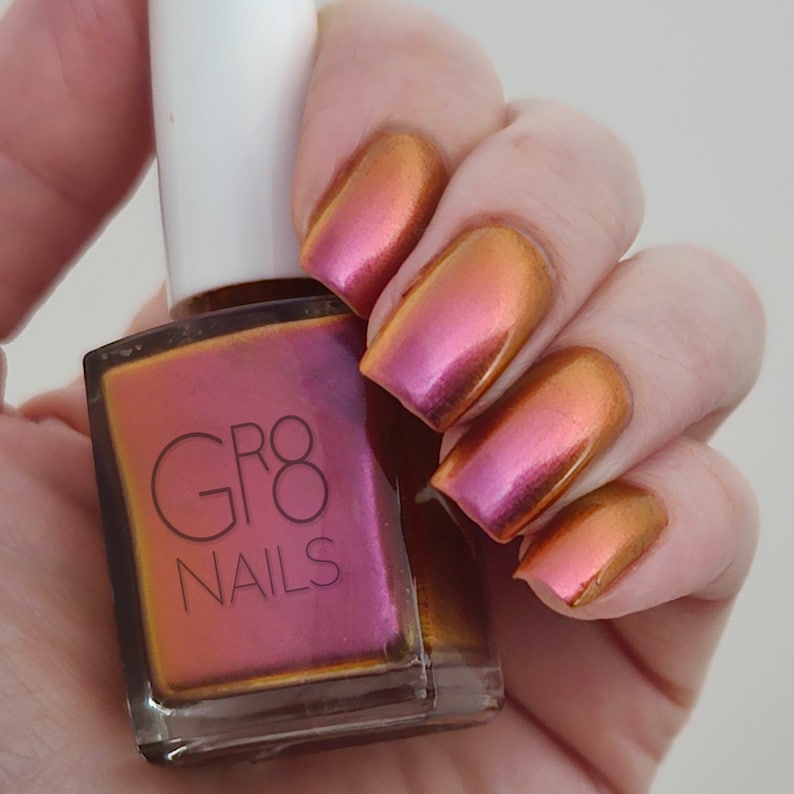 Voodoo: Multichrome Color Shift Nail Polish Pink, Red, Bronze 15ml, 10 ...