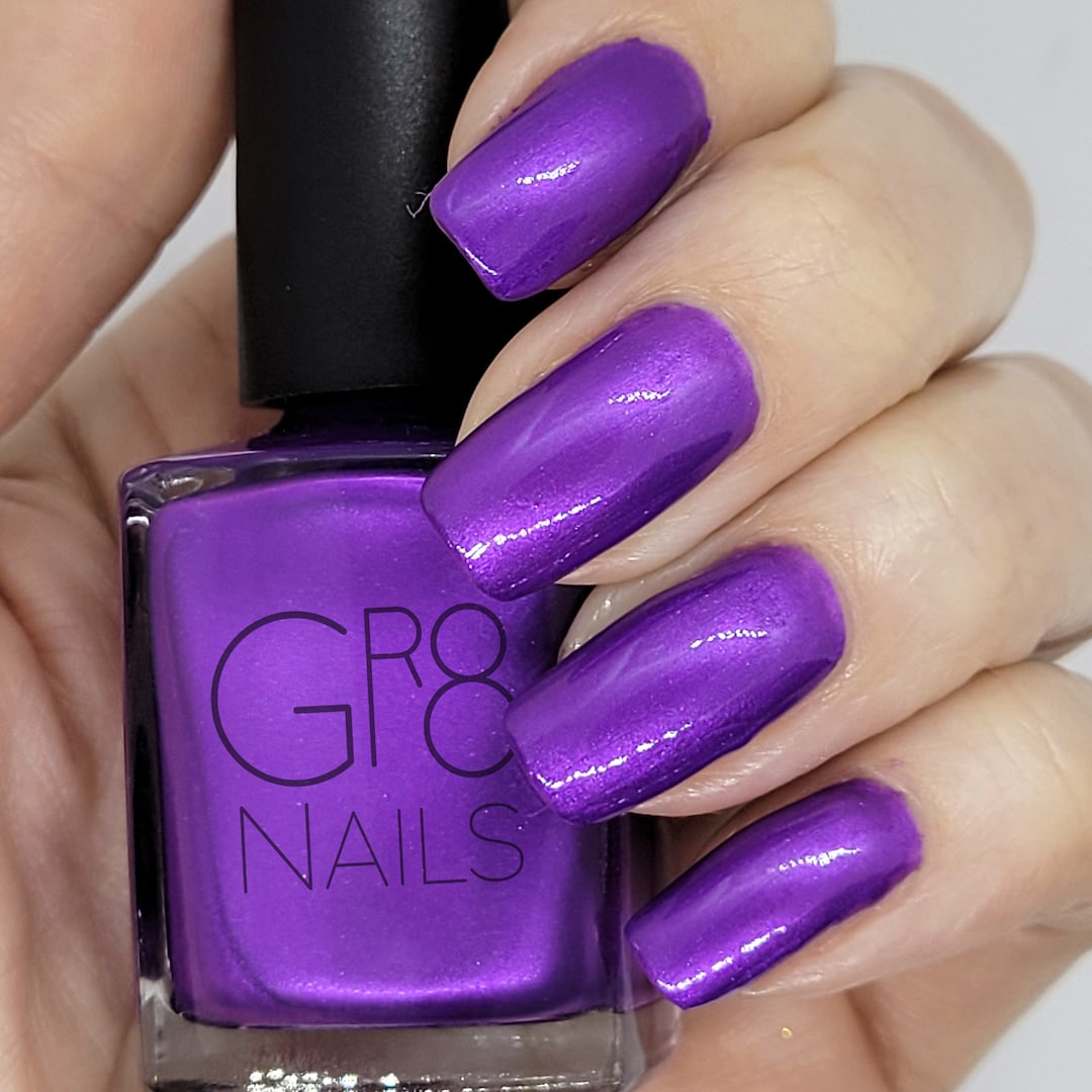 Her Majesty: Purple Nail Polish Handmade by GR8 Nails - Etsy