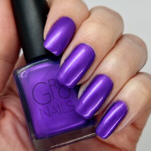 Bold Type: Blue/purple Nail Polish Handmade by GR8 Nails - Etsy