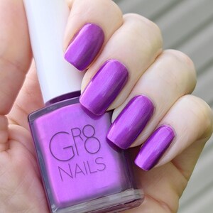 Diva: Purple Nail Polish Handmade by GR8 Nails - Etsy