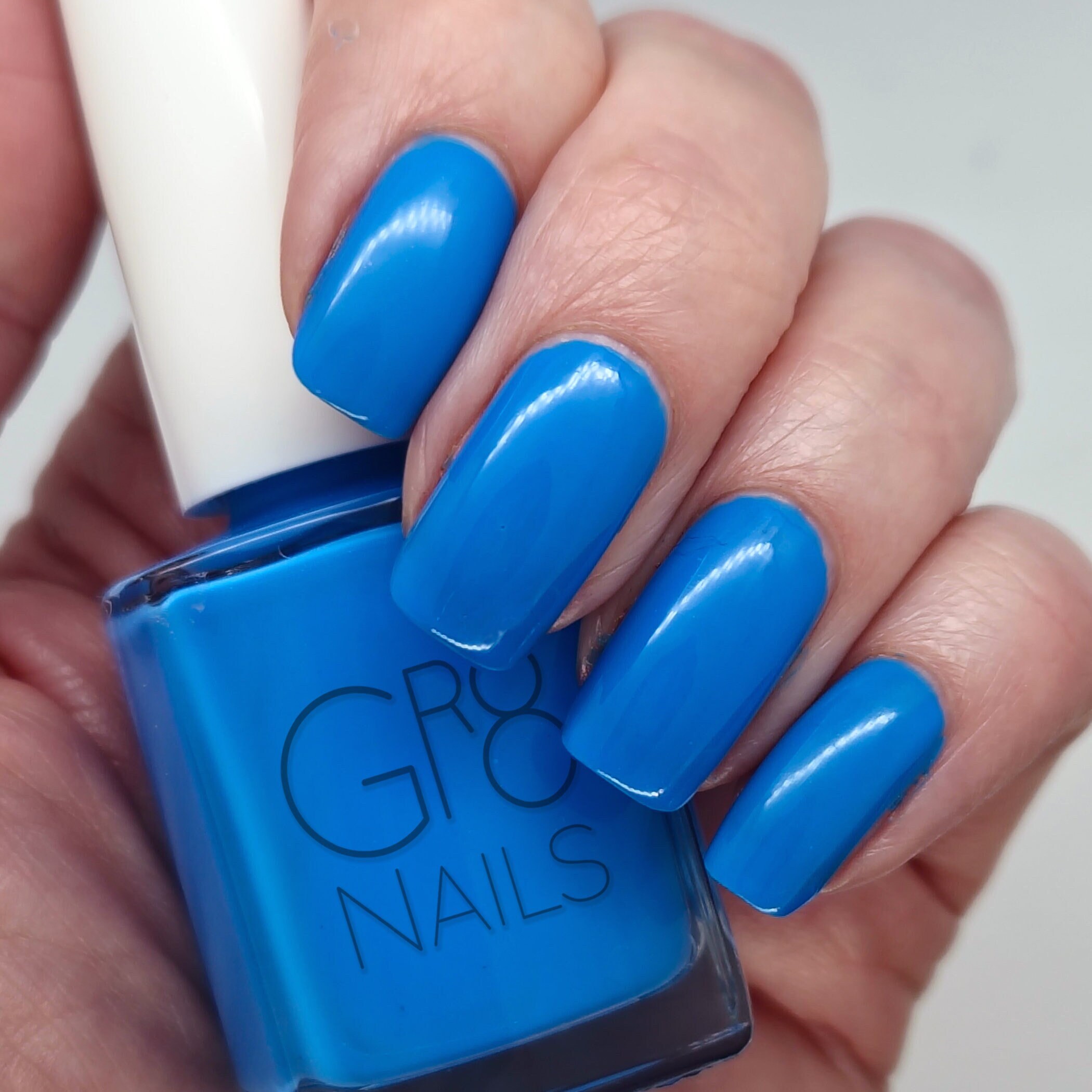 Neon Blue Nail Polish Handmade by GR8 Nails - Etsy