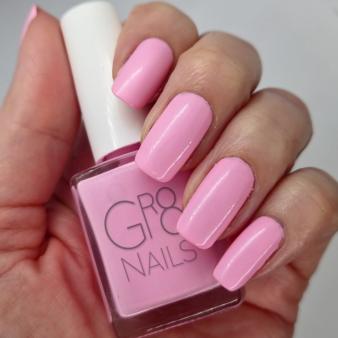 Bubble Gum Pink Nail Polish Handmade by GR8 Nails - Etsy