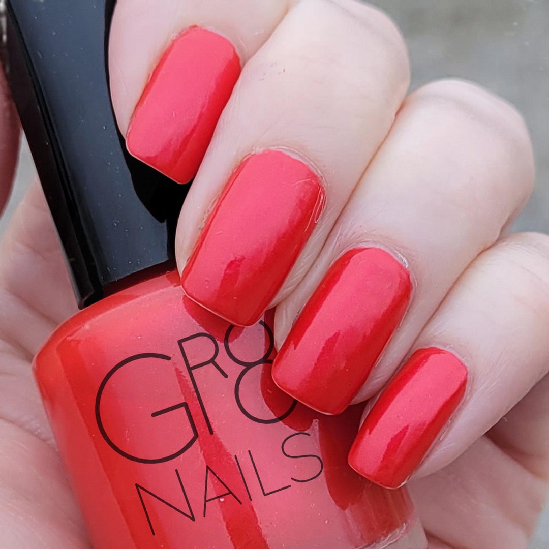 Firecracker: Bright Red Nail Polish Handmade by Gr8 Nails - Etsy