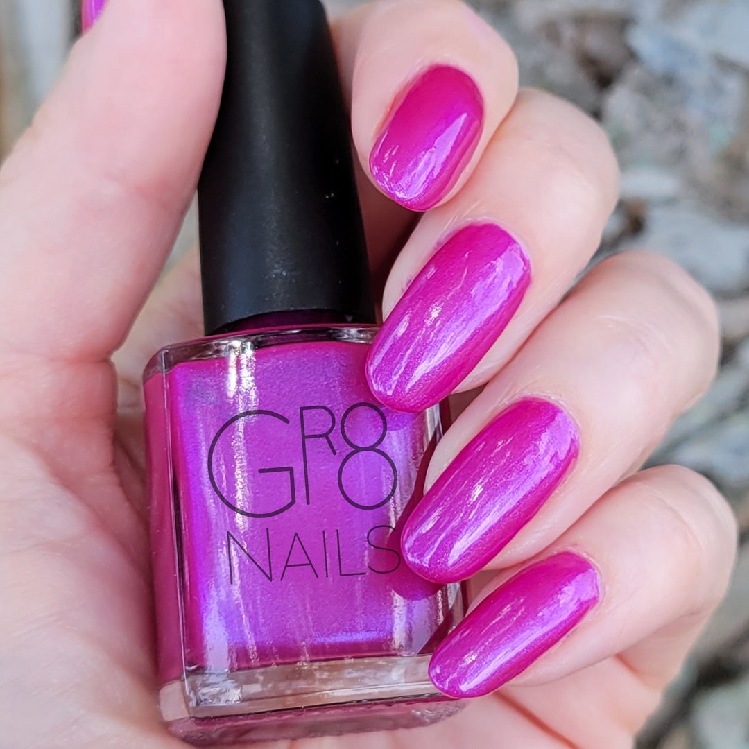 Mystic Magenta Nail Polish Hand Mixed by GR8 Nails - Etsy