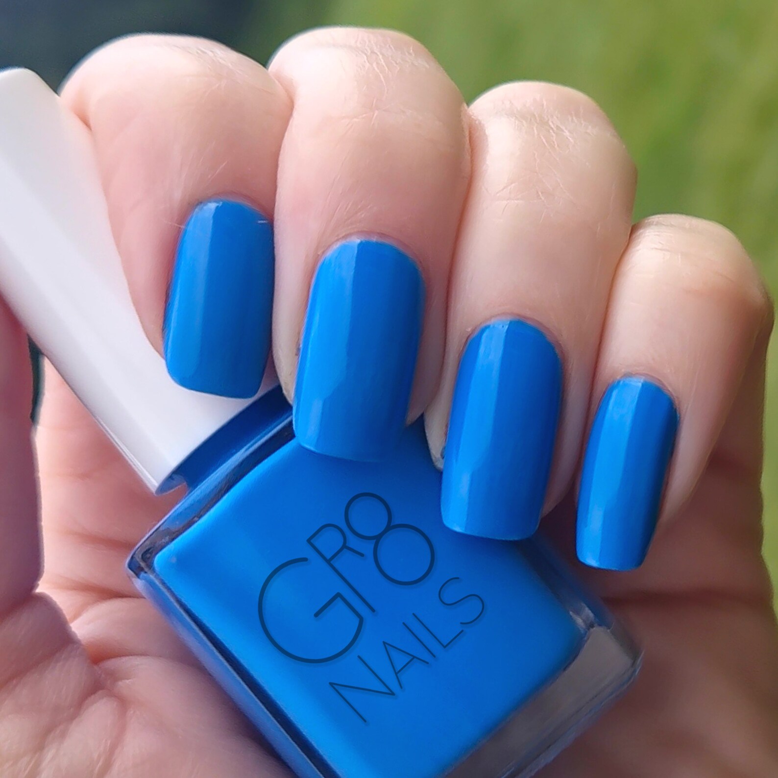 Neon Blue Nail Polish Handmade by GR8 Nails - Etsy
