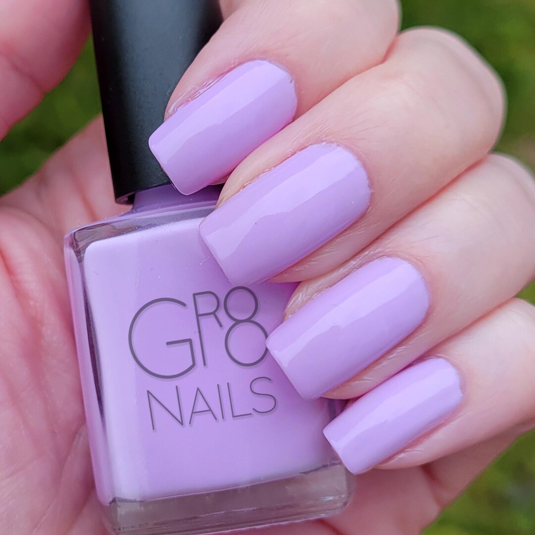 Butterfly Kisses: Lavender Purple Nail Polish Handmade by GR8 Nails - Etsy
