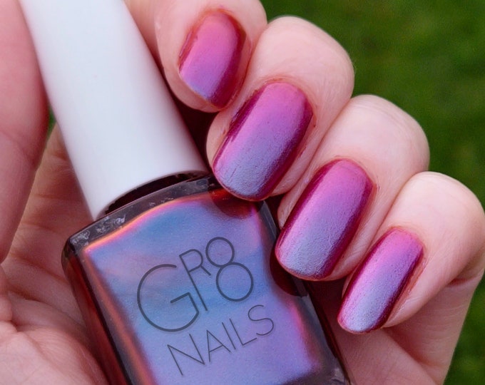 Black Magic: Chameleon Multichrome Nail Polish Color Shifting Red ...