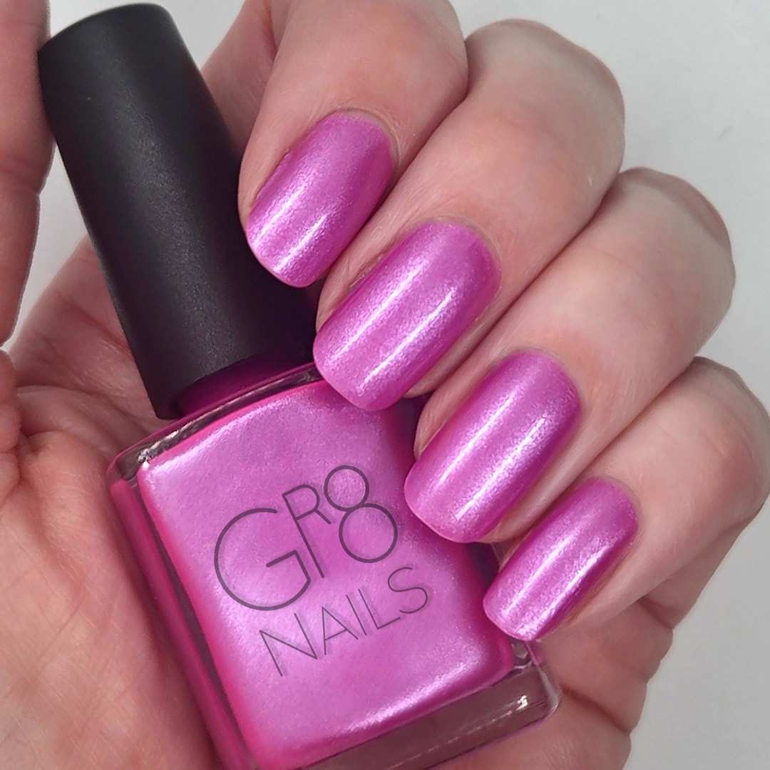 Pretty in Pink Nail Polish Handmade by GR8 Nails - Etsy