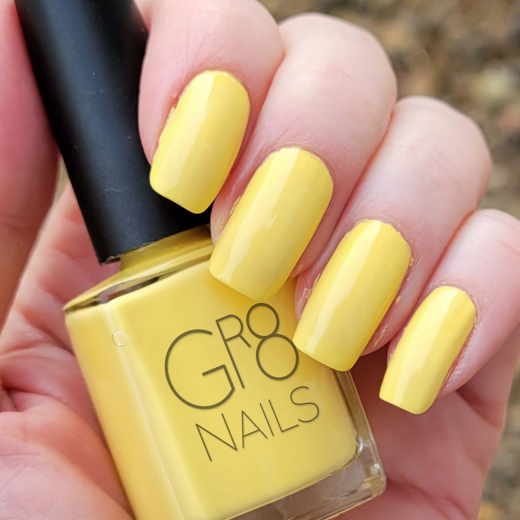 Yellow Nail Polish Bottle