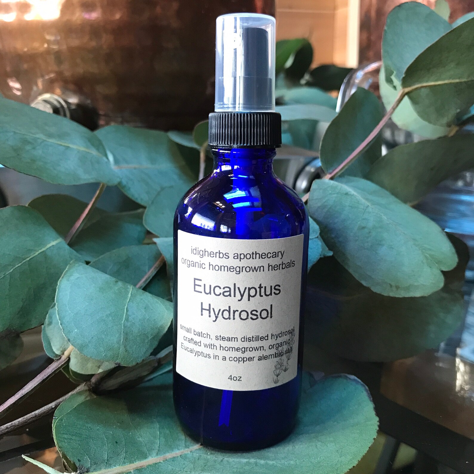 Eucalyptus Hydrosol 4oz Spray Bottle Organic Homegrown Essential Oil ...