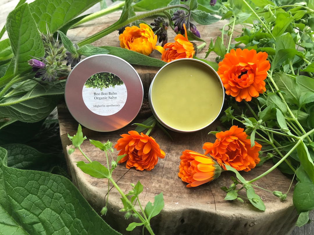 Comfrey & St. Johns Wort Salve Boo Boo Balm Organic Skin Healing Salve ...