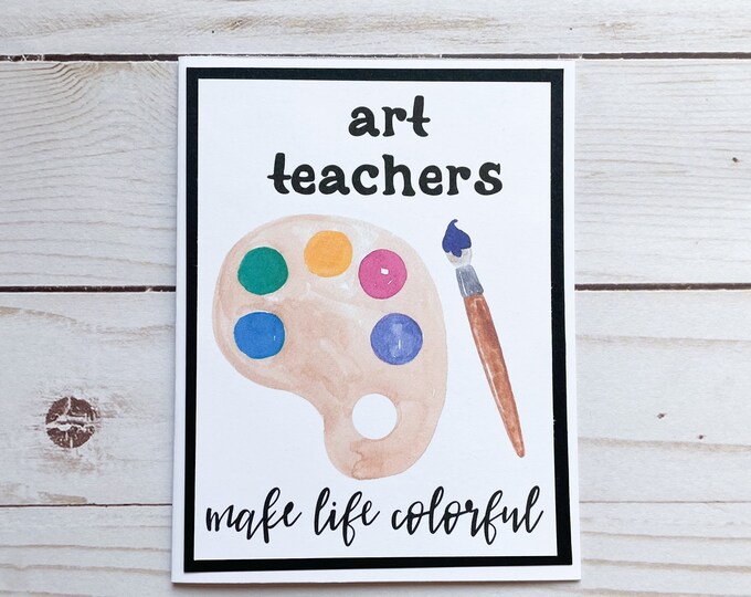 Card for Art Teacher - Thank You Art Teacher - End of the Year - Art ...