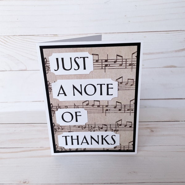 Music Teacher Thank You Card - Etsy