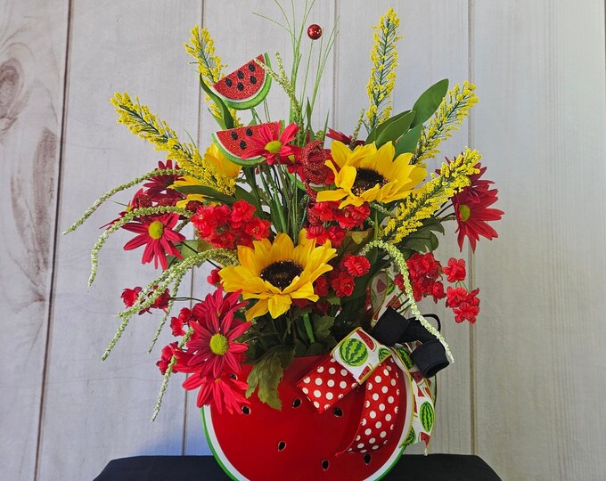 Watermelon Arrangement, Watermelon Table Decor, Summer Arrangement ...
