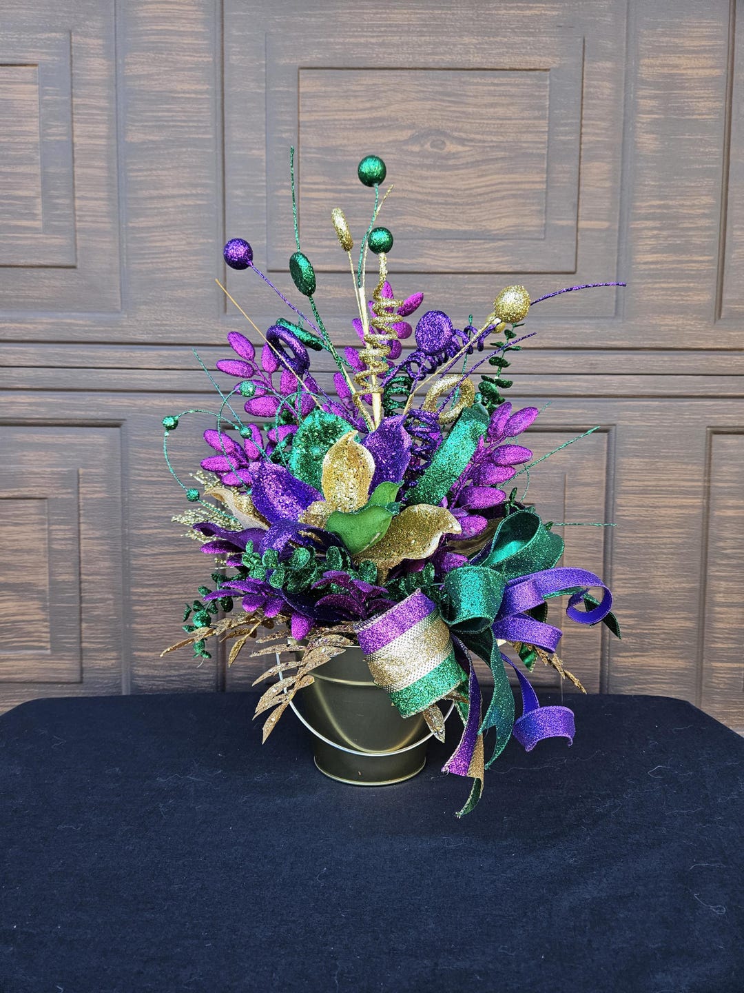 Mardi Gras Centerpiece, New Orleans Centerpiece, Mardi Gras Table Decor ...