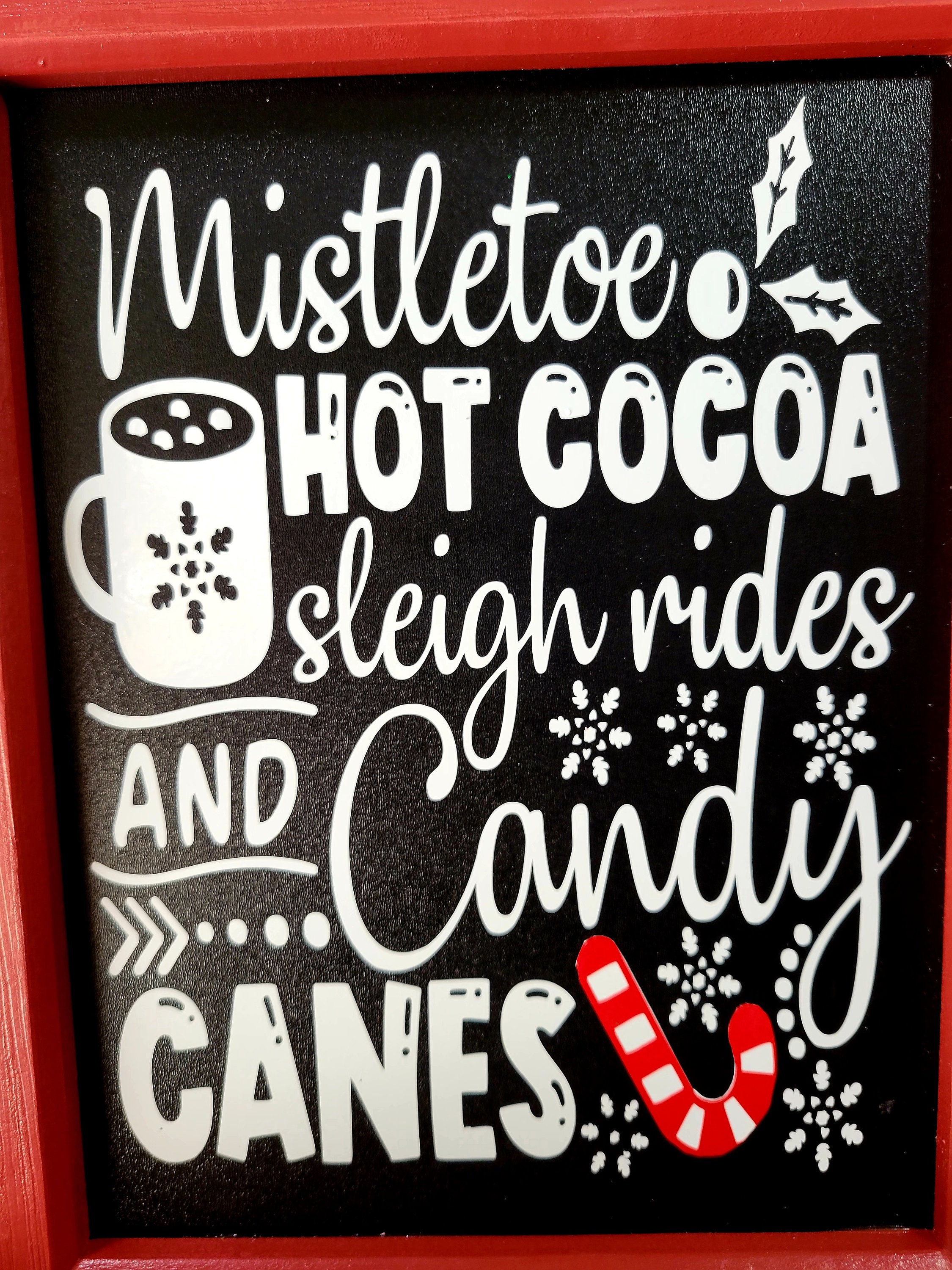Cocoa bar sign Hot cocoa chalkboard sign Two-sided cocoa | Etsy