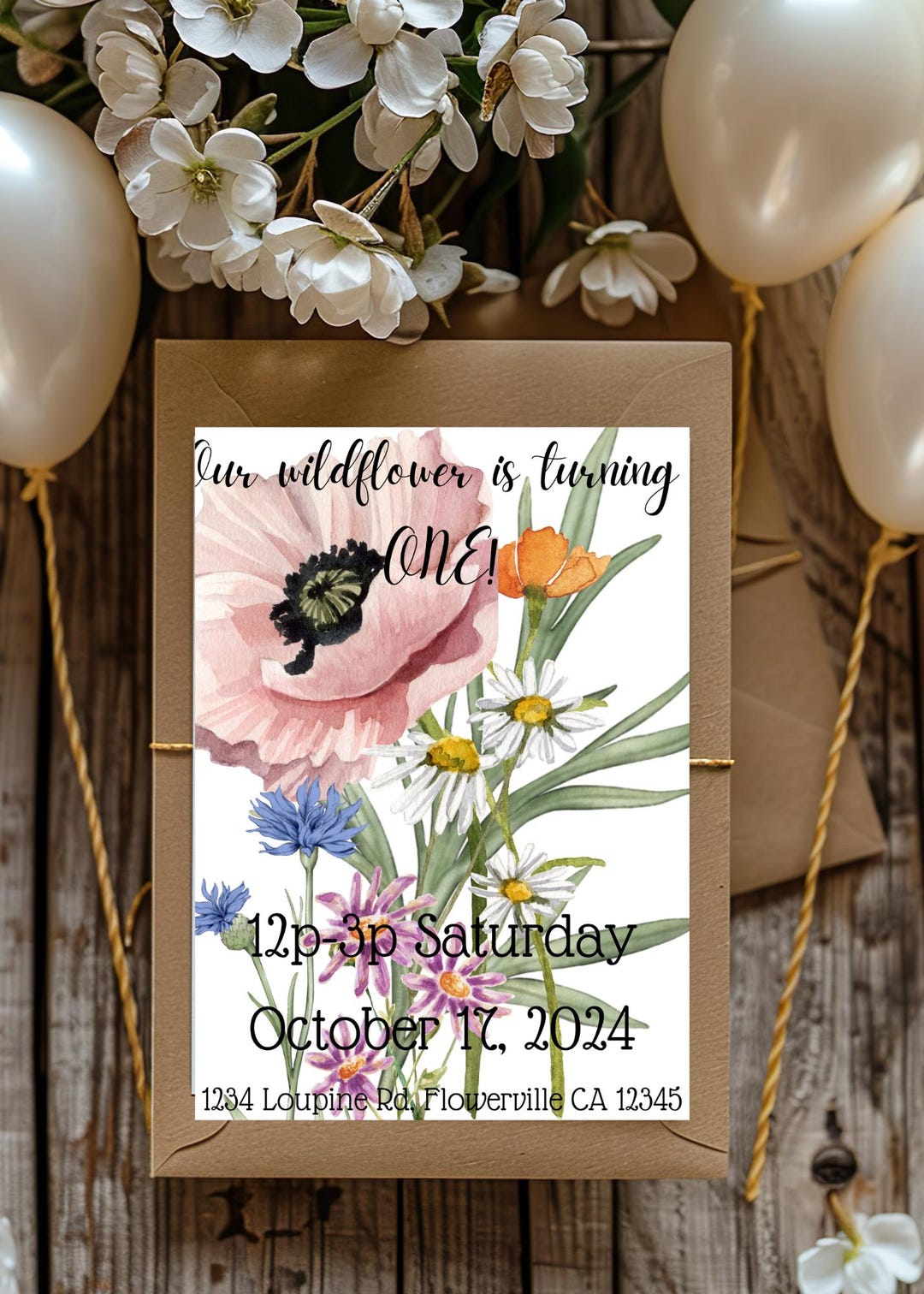 Wild Flower Turns One! - Etsy