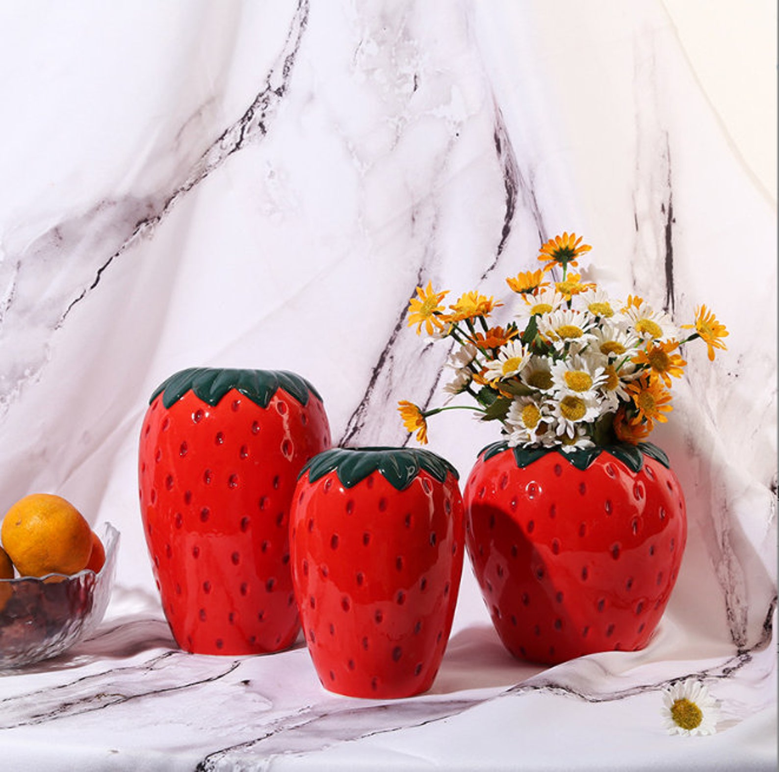 Flower Vase Strawberry Gifts Strawberry Ceramic Flower Pot - Etsy