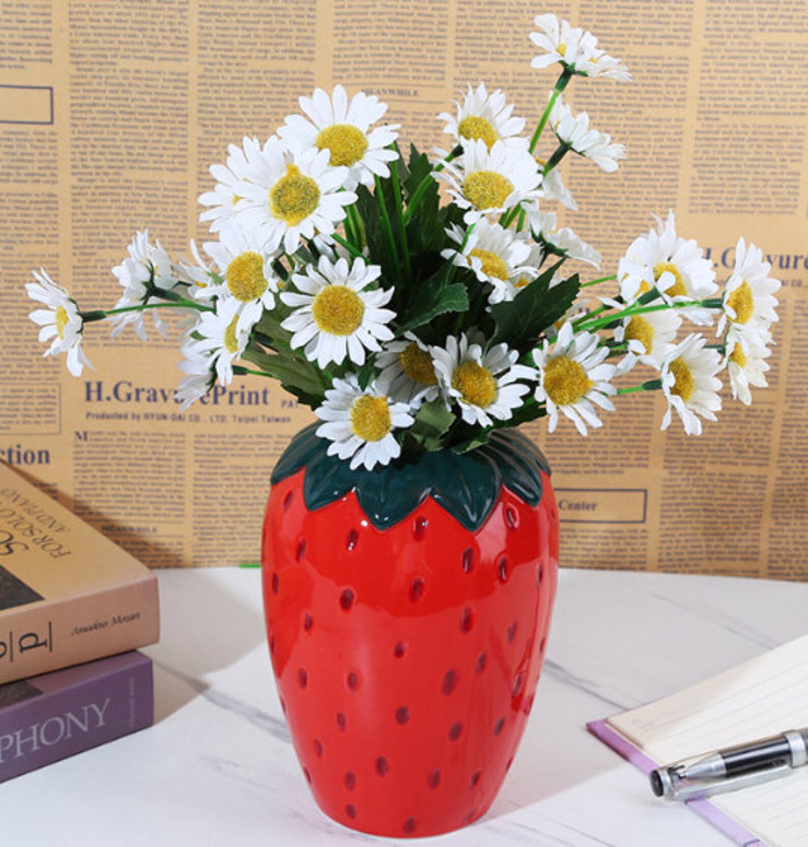 Flower Vase Strawberry Gifts Strawberry Ceramic Flower Pot - Etsy