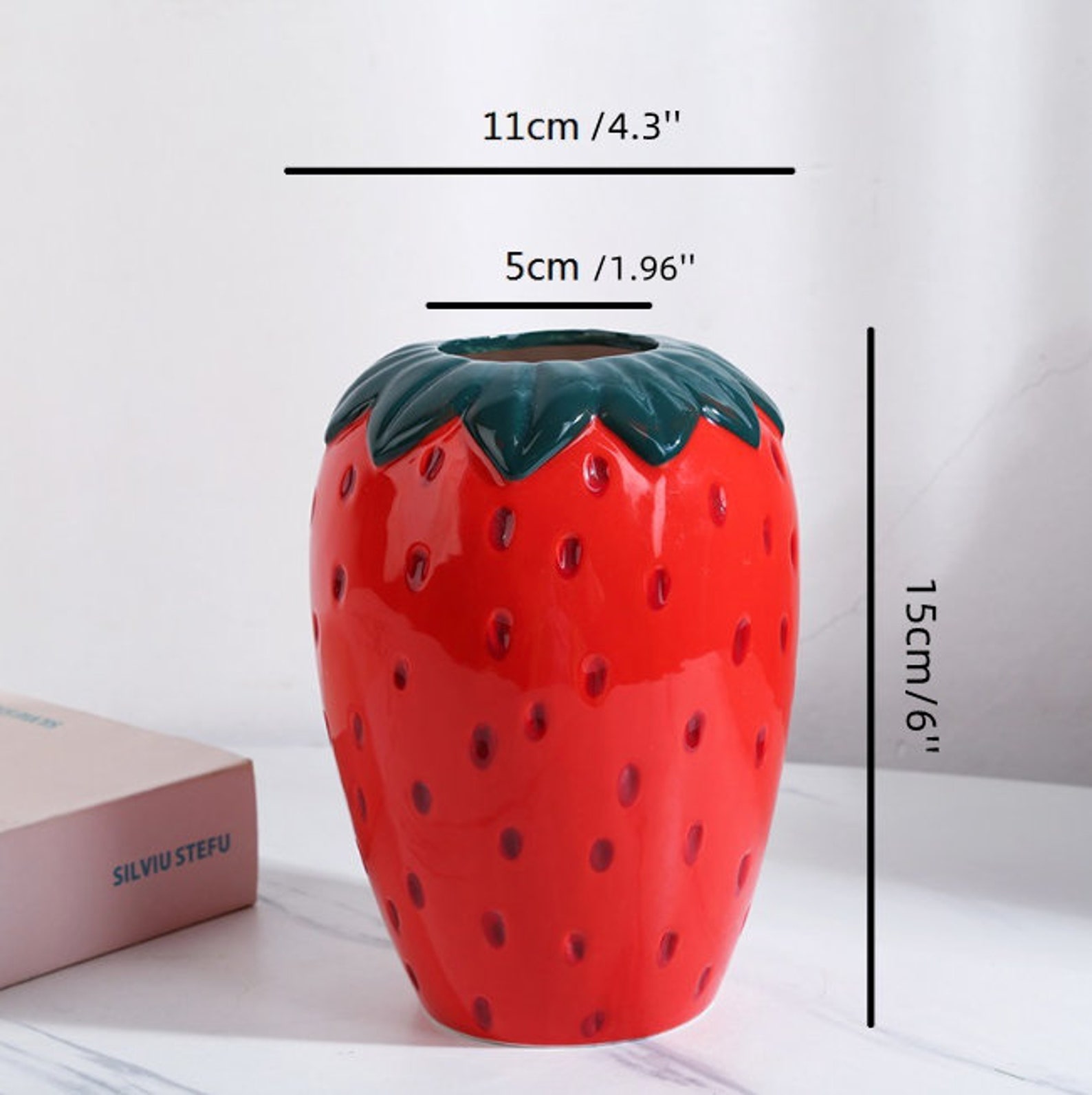 Flower Vase Strawberry Gifts Strawberry Ceramic Flower Pot - Etsy