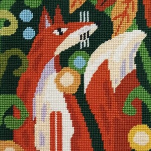 Tapestry Kit, Needlepoint Kit - Fox Tapestry Kit, Modern Art ...