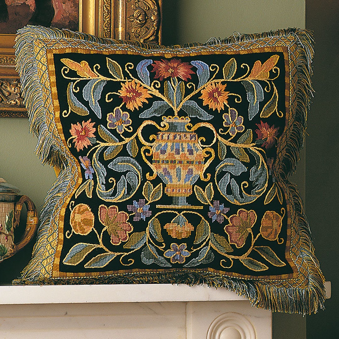 Tapestry Needlepoint Kit – Renaissance Cushion - Premium Tapestry Kit ...