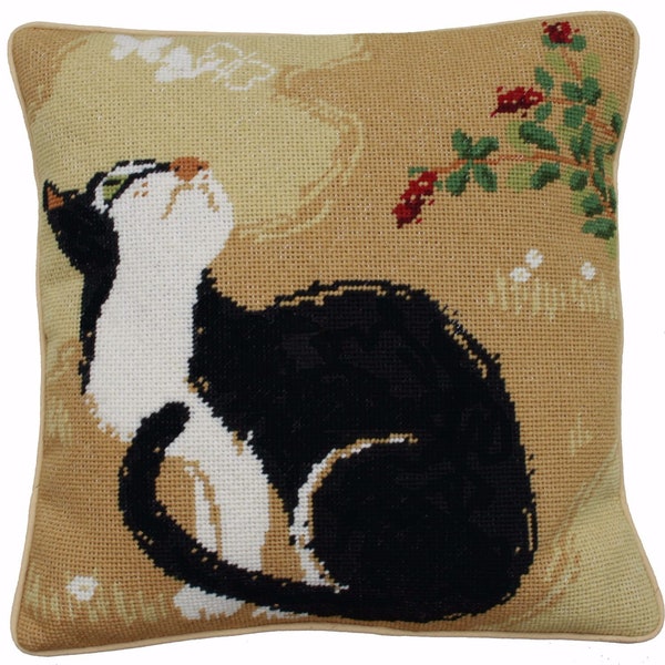 Cat Needlepoint - Etsy