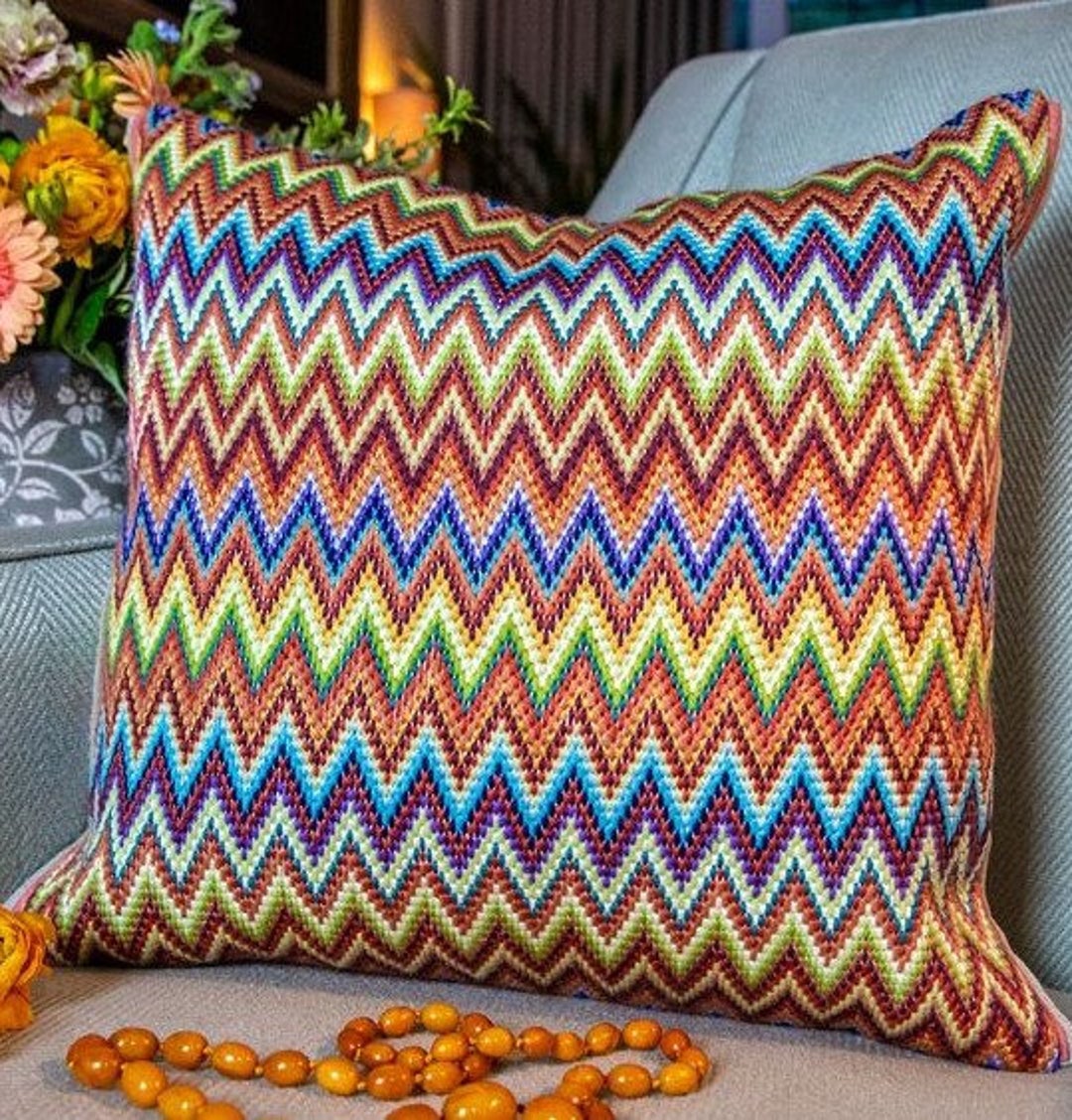 Tapestry Needlepoint Kit – Bargello Florentine - COUNTED Premium ...
