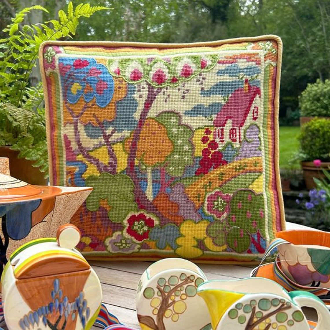 Tapestry Needlepoint Kit – Clarice's Garden - Premium Tapestry Kit ...