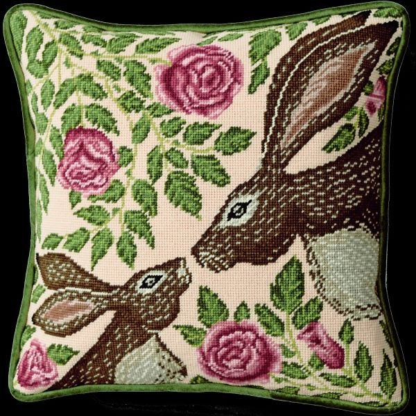 Tapestry Kit, Needlepoint Kit - English Roses Tapestry Kit, Hares ...