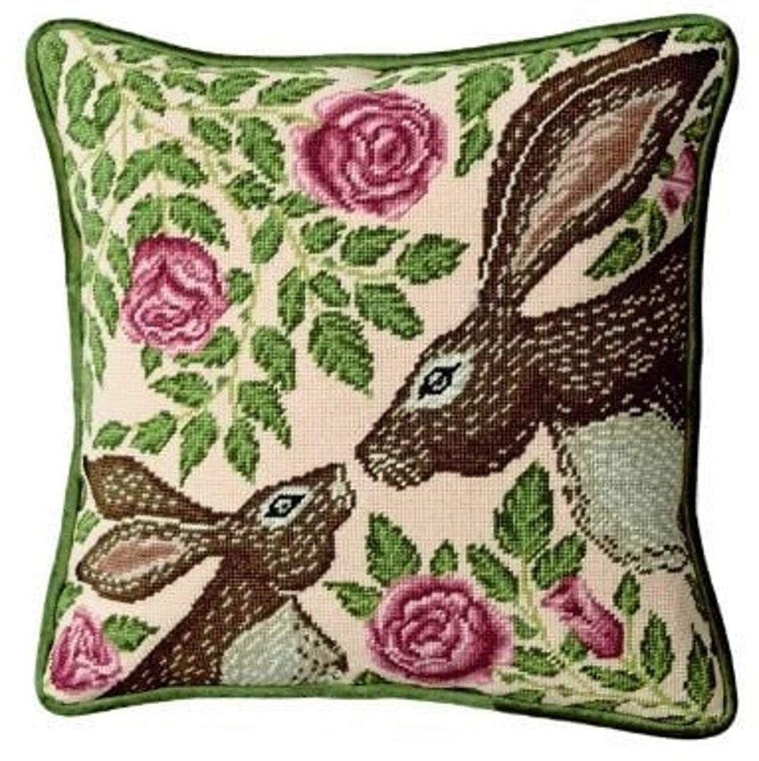 Tapestry Kit, Needlepoint Kit - English Roses Tapestry Kit, Hares ...