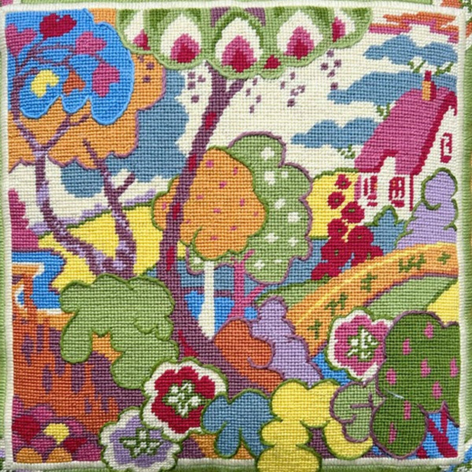 Tapestry Needlepoint Kit – Clarice's Garden - Premium Tapestry Kit ...
