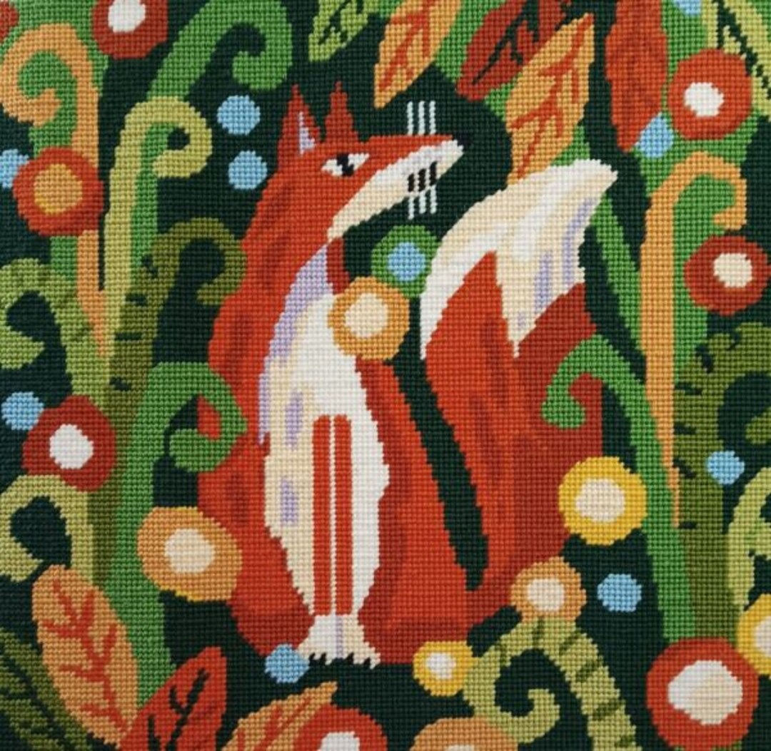 Tapestry Kit Needlepoint Kit Fox Tapestry Kit Modern Art - Etsy