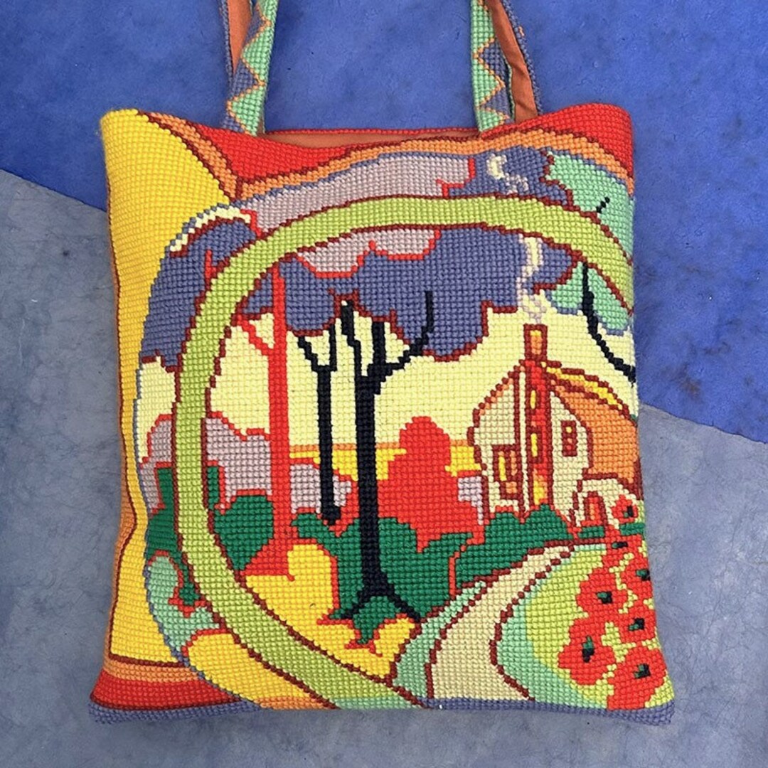 Tapestry Needlepoint Kit – Clarice Cliff Tote Bag - Premium Tapestry ...